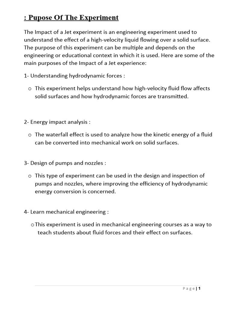 IMPACT OF A JET | PDF