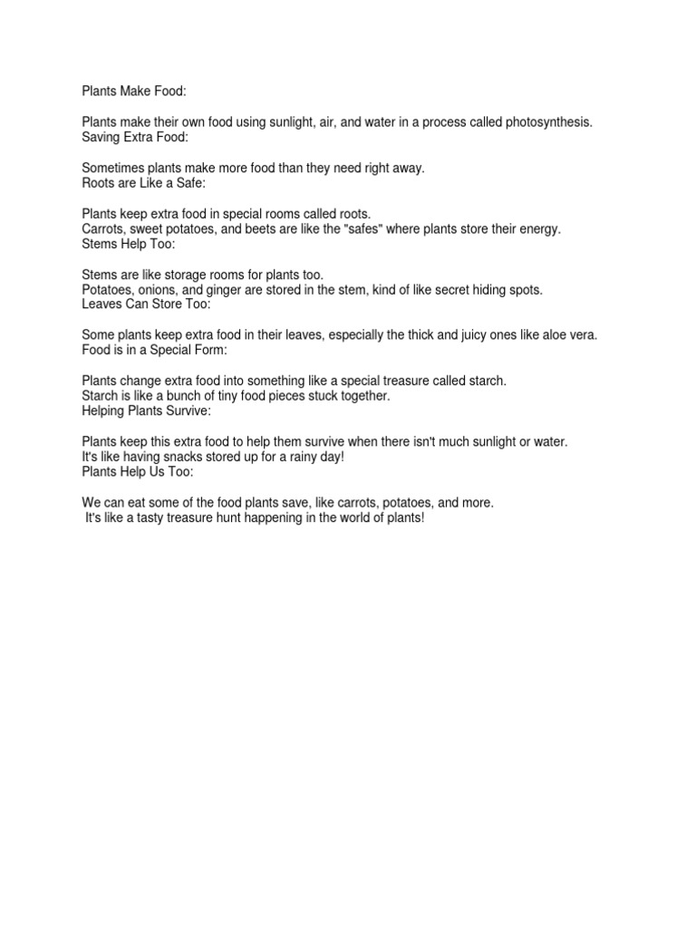 Plants Make Food | PDF