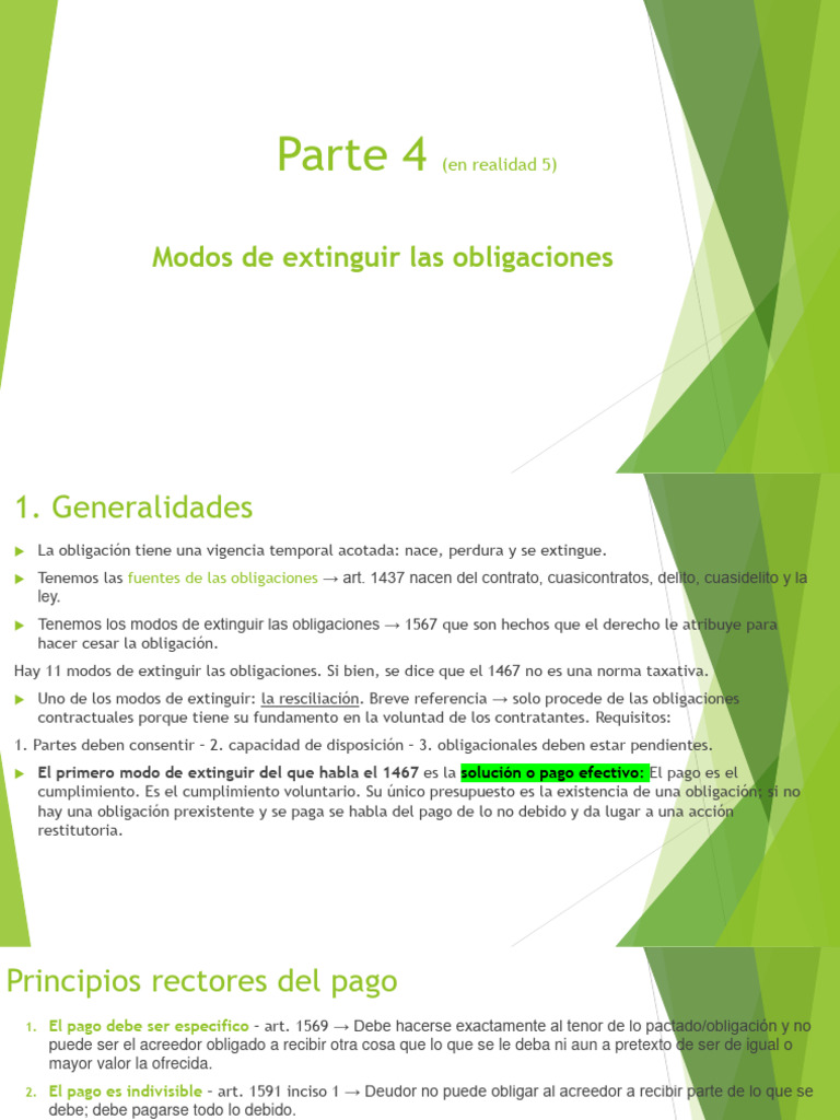 cuarta parte | PDF | Pagos | Estatuto de limitaciones