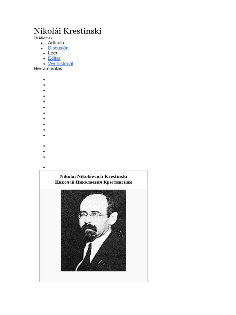 Nikolái Krestinski | PDF