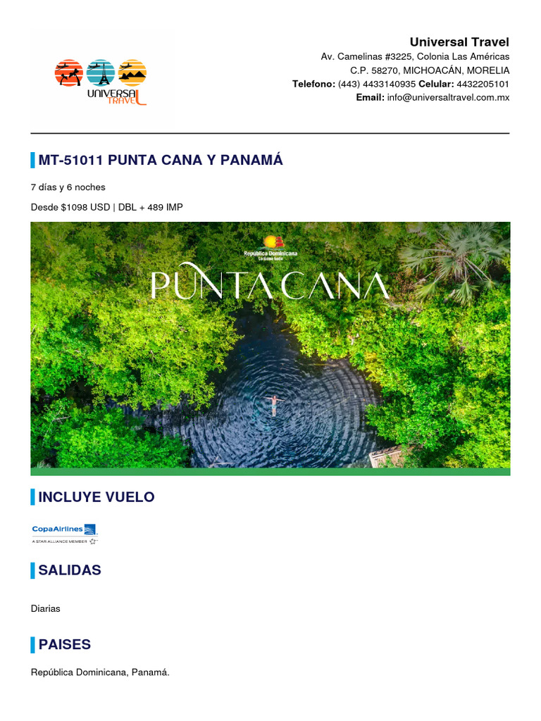 Punta Cana y Panama 51011 | PDF