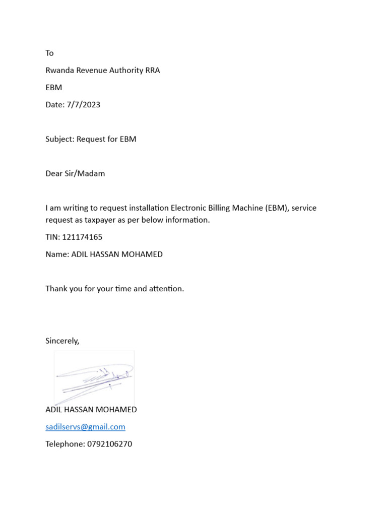 Rra Application | PDF