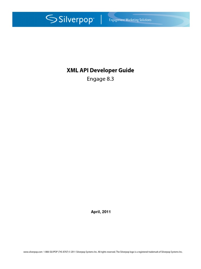 Xml Api Developer Guide Pdf Hypertext Transfer Protocol Application Programming Interface 4823