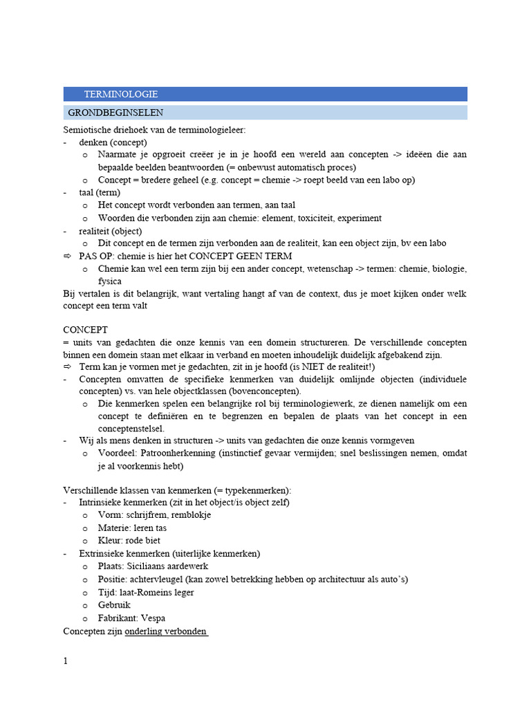 VTW Samenvatting | PDF