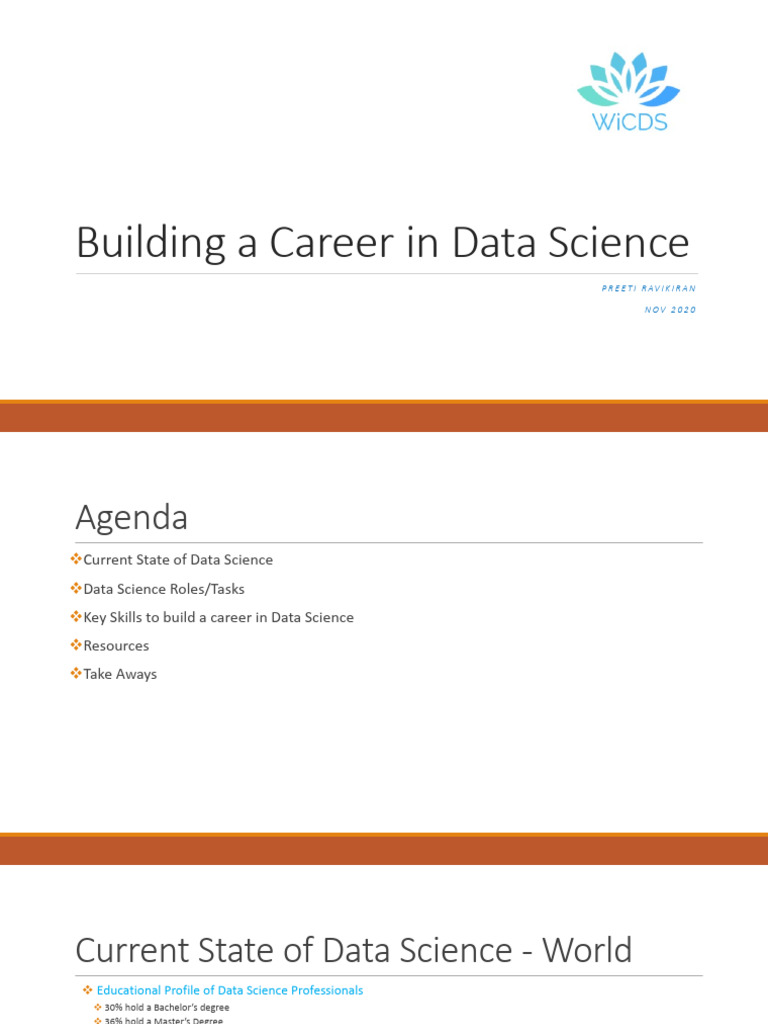 Building A Career in Data Science | PDF | Analytics | Data Analysis