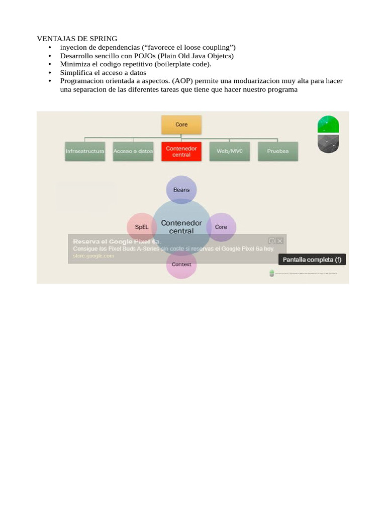 Ventajas y Uso de Inyección de Dependencias en Spring | PDF
