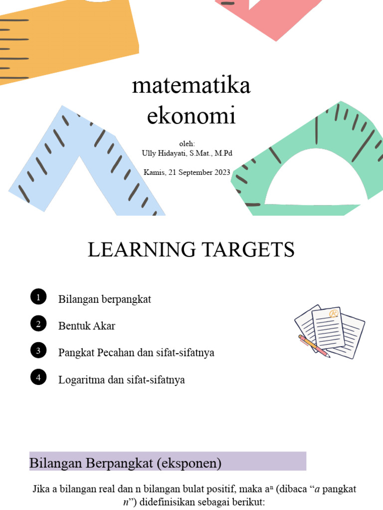 Pertemuan 2 Akar, Pangkat Dan Logaritma | PDF