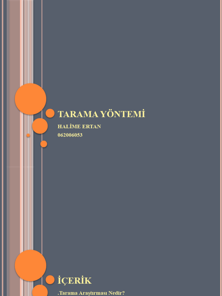 Ders-7-Tarama Yöntemi | PDF