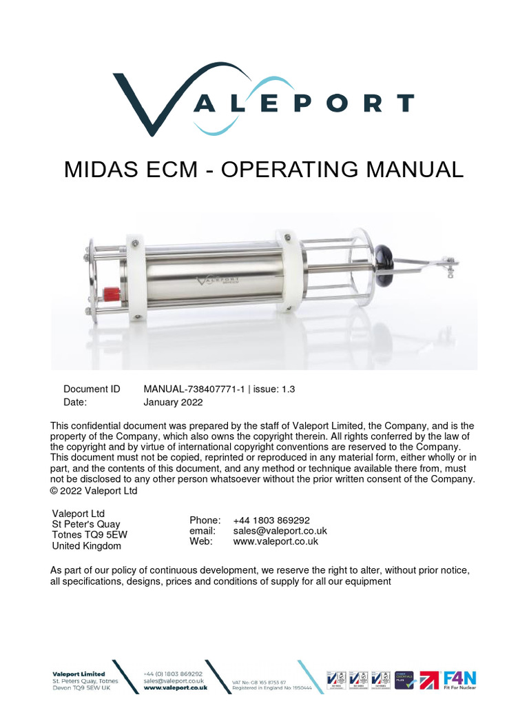 MIDAS ECM Operating Manual | PDF | Copyright | Computer Science