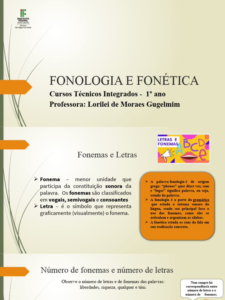 Fonologia e FonÃ©tica (8) 2 | PDF | Vogal | Fonema