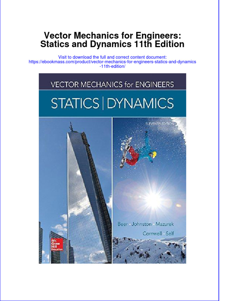 Vector Mechanics For Engineers Statics and Dynamics 11Th Edition All Chapter Scribd Ebook PDF | PDF