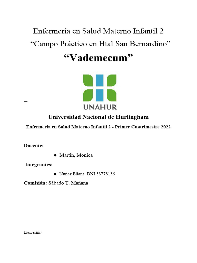 Vademecum | PDF | Parto | Droga anti-inflamatoria libre de esteroides