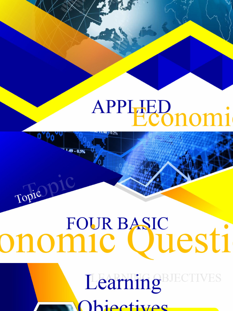 Four Basic Economic Questions Explained | PDF | Prices | Economics