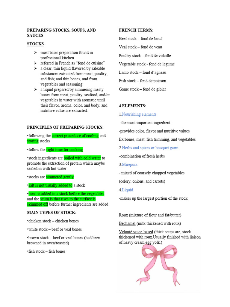 Tle Reviewer Hulyana | PDF | Stock (Food) | Soup