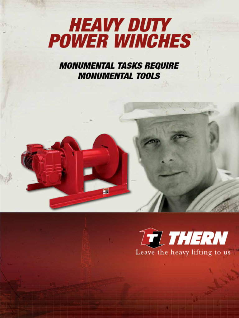 HeavyDuty_PowerWinch_Brochure | PDF | Bearing (Mechanical) | Gear