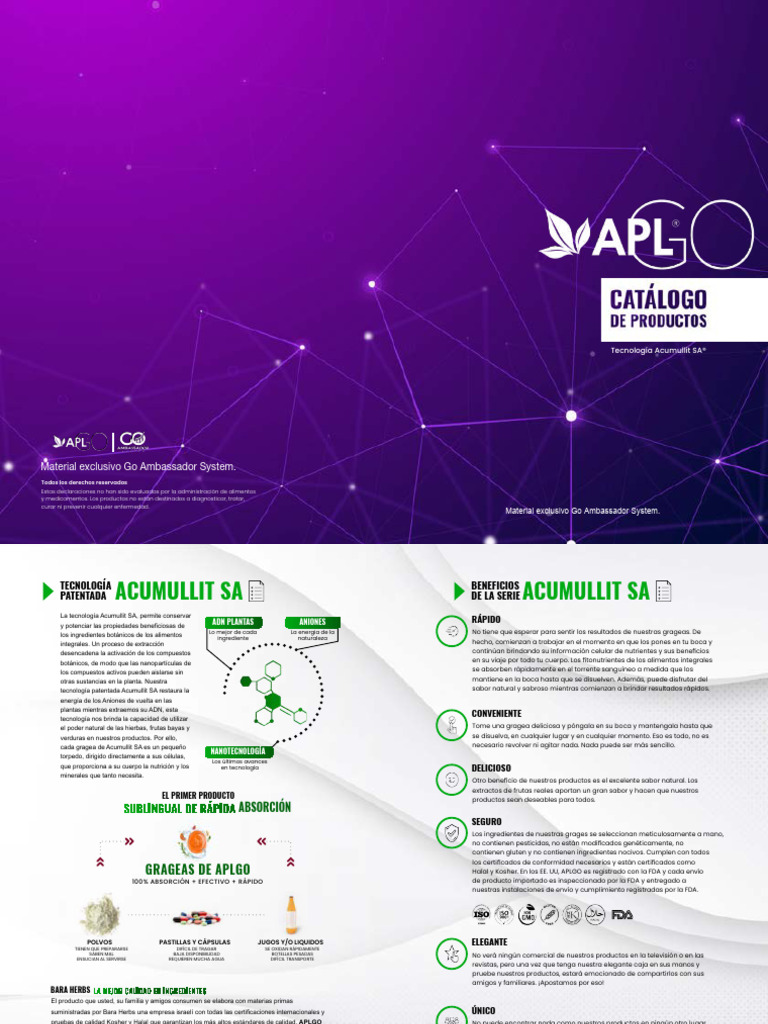 Catalogo APLGO - Go Ambassador System-Compressed | PDF | Diabetes ...