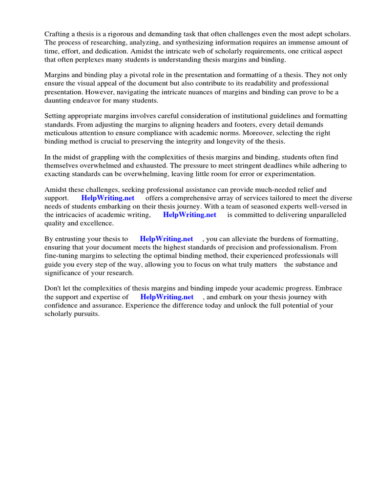 Thesis Formatting Essentials | PDF