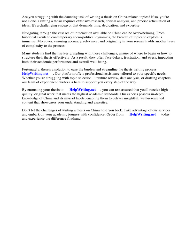 China Thesis Database | PDF | China | World Politics