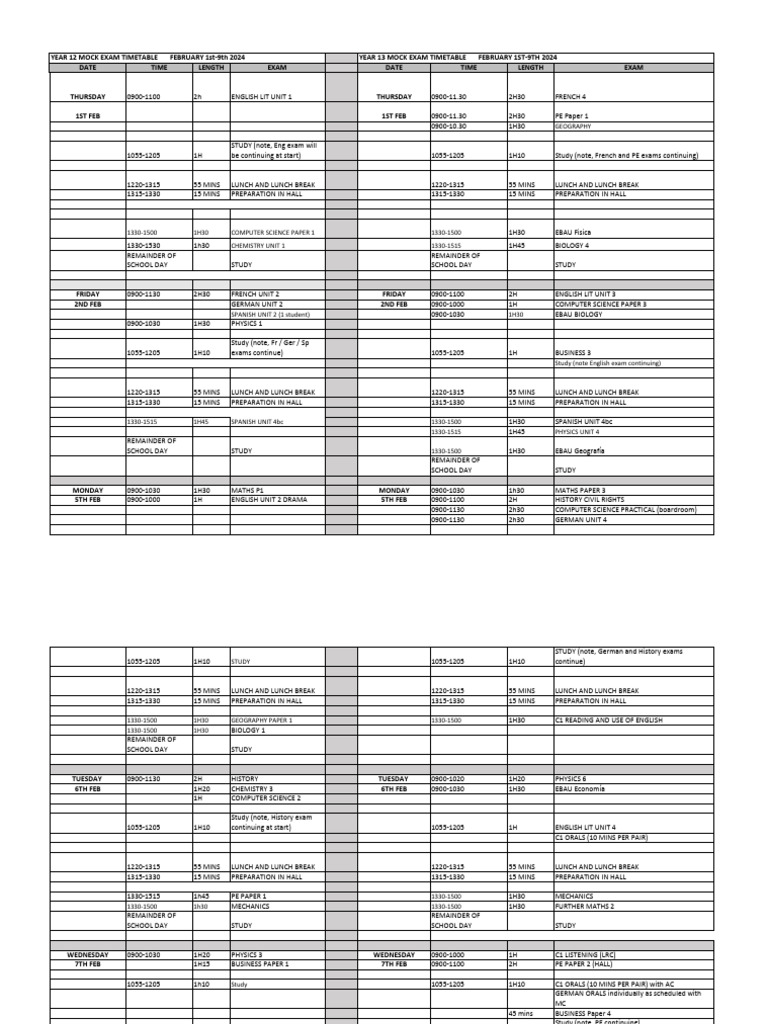 Mocks February 2024 Student Version 1 | PDF | Science