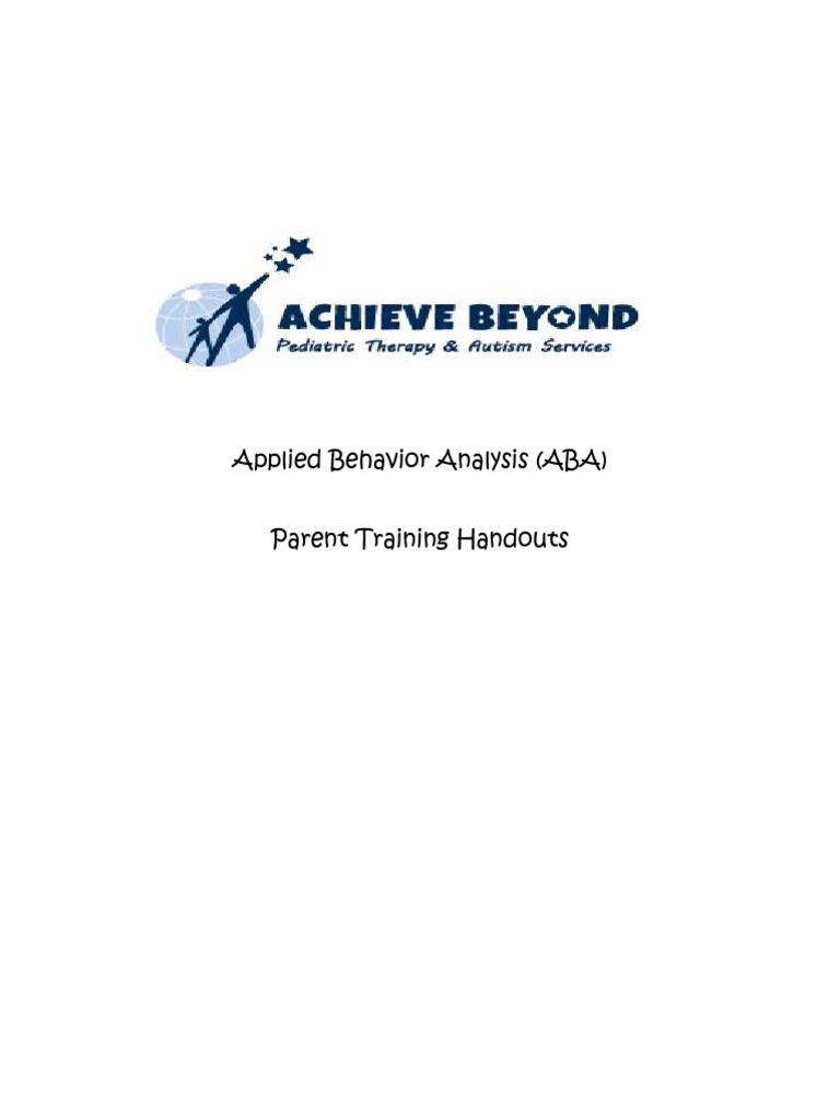 Parent Training Handouts | PDF