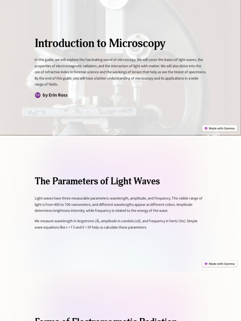 Introduction-to-Microscopy | PDF | Waves | Light