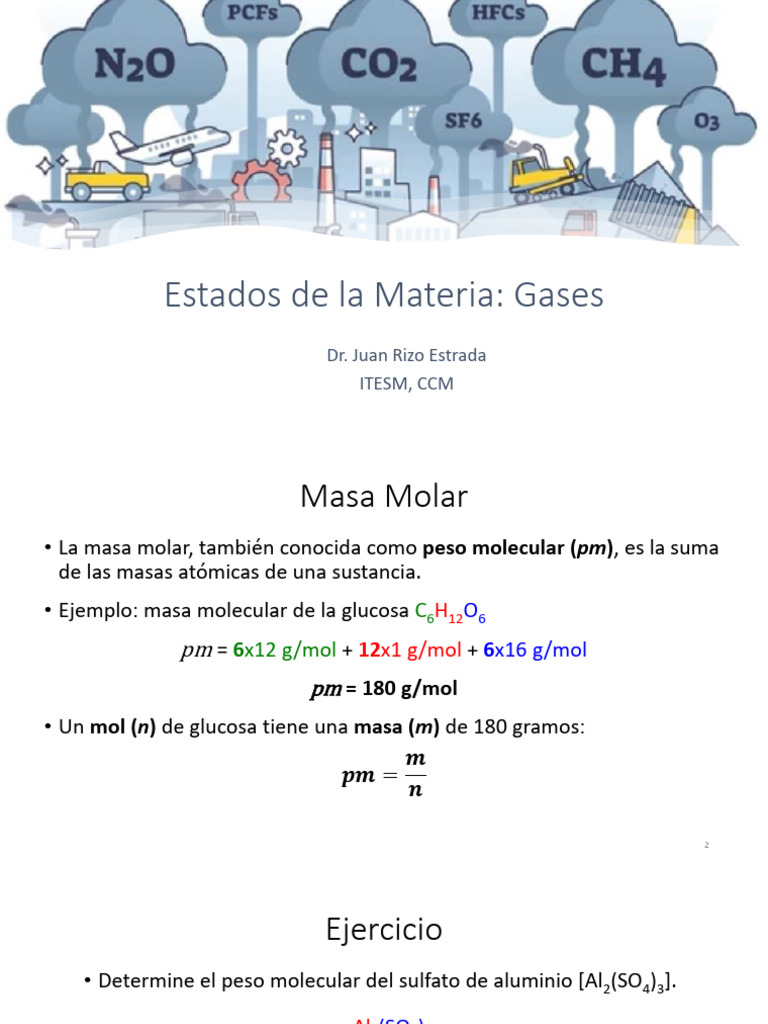 Q1028_Tema-3_Estados+de+la+materia-Gases | PDF | Presión | Gases