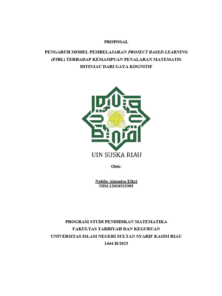 Full Proposal Penelitian Revisi | PDF