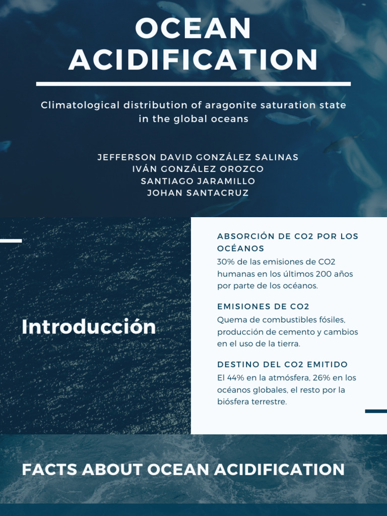 Ocean acidification presentation | PDF | Dióxido de carbono | Ciencias ...