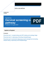 Cervical Cancer Screening Flow Charts | PDF | Cervical Cancer ...