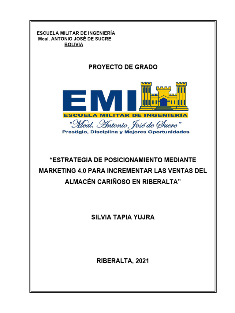 Silvia Tapia Yujra - Marco Practico | PDF | Análisis FODA | Marketing