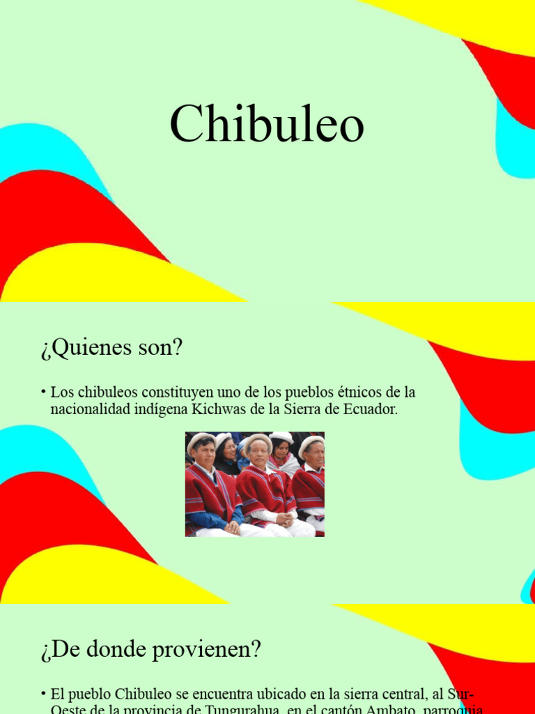 Cultura y origen del pueblo Chibuleo | PDF