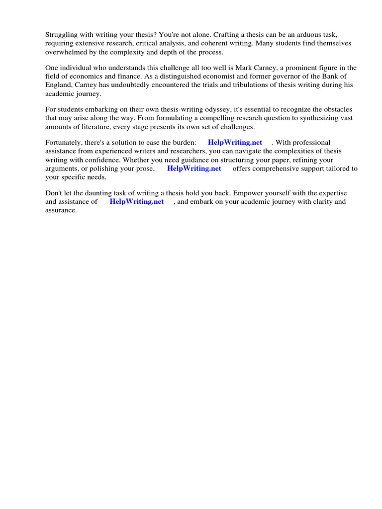 Mark Carney Thesis | PDF | Economic Inequality | Discrimination & Race ...