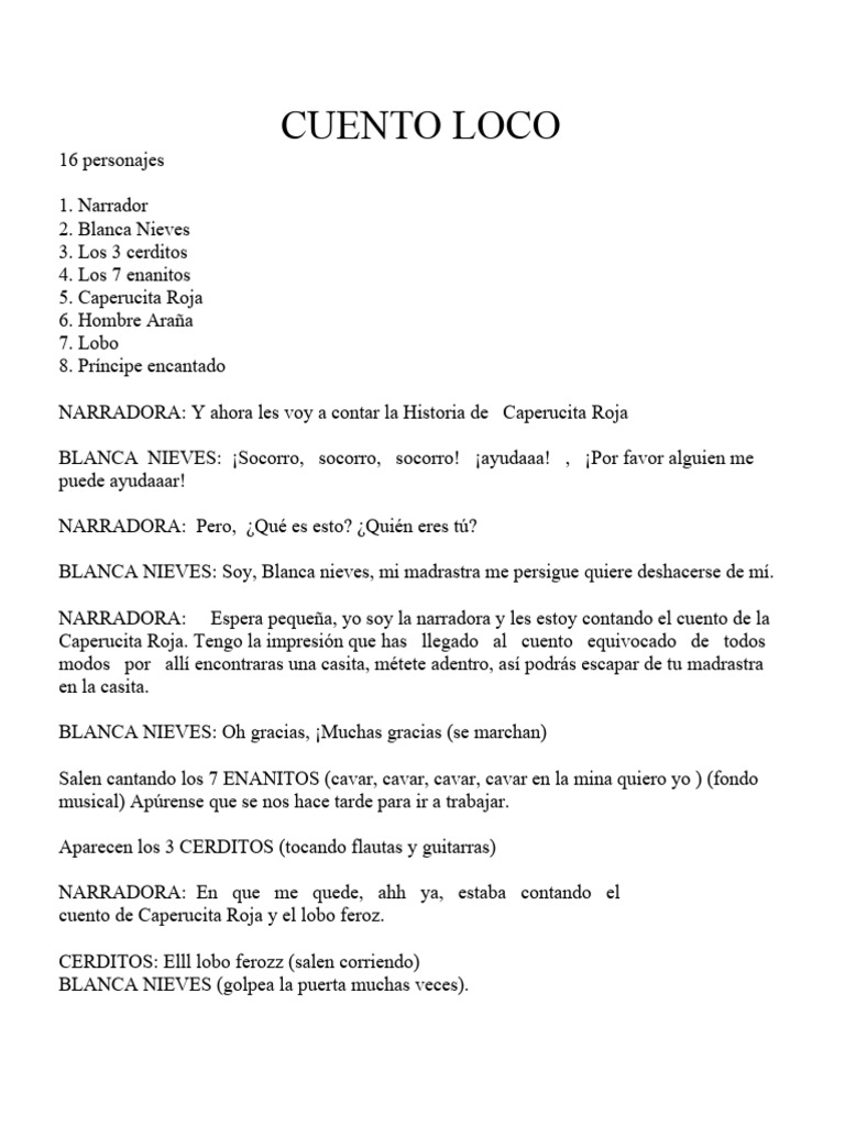 Un Cuento Loco | PDF