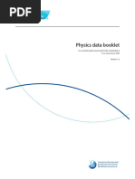 Ib Physics Data Booklet 2025 | PDF | Electronvolt | Area