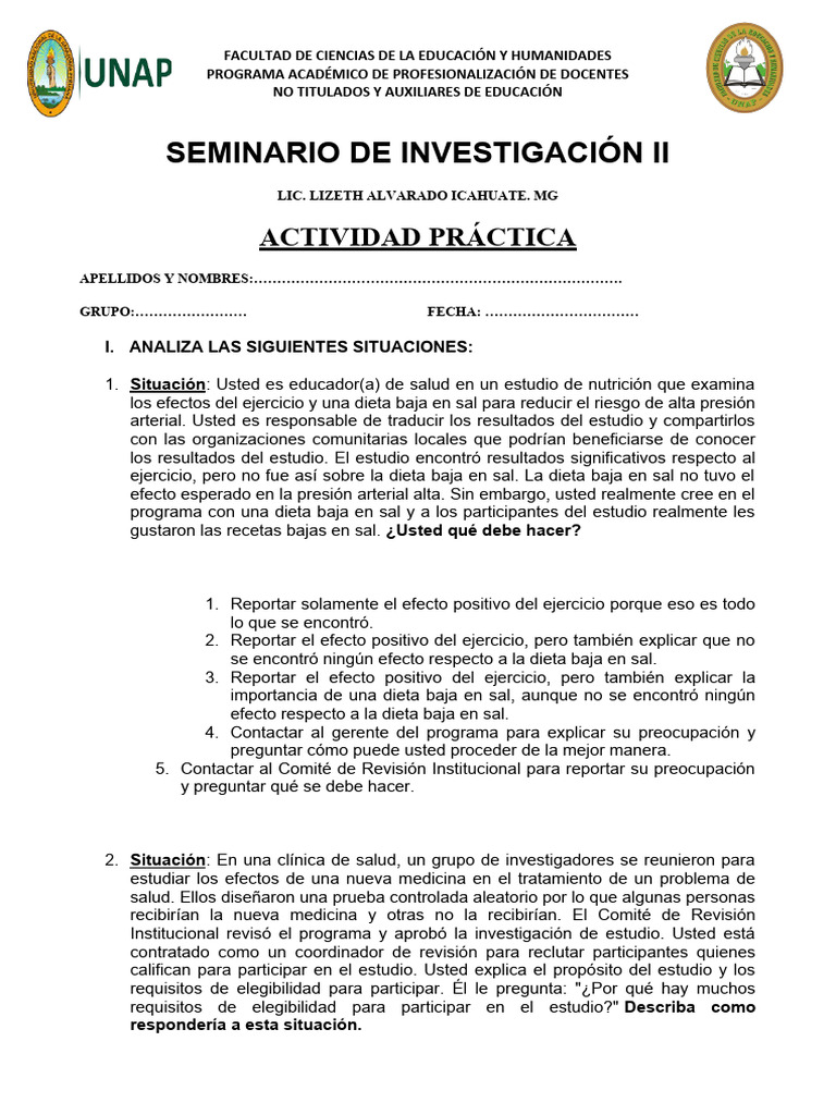 Giuseppe.ACTIVIDAD I. SEM INV. II. | PDF