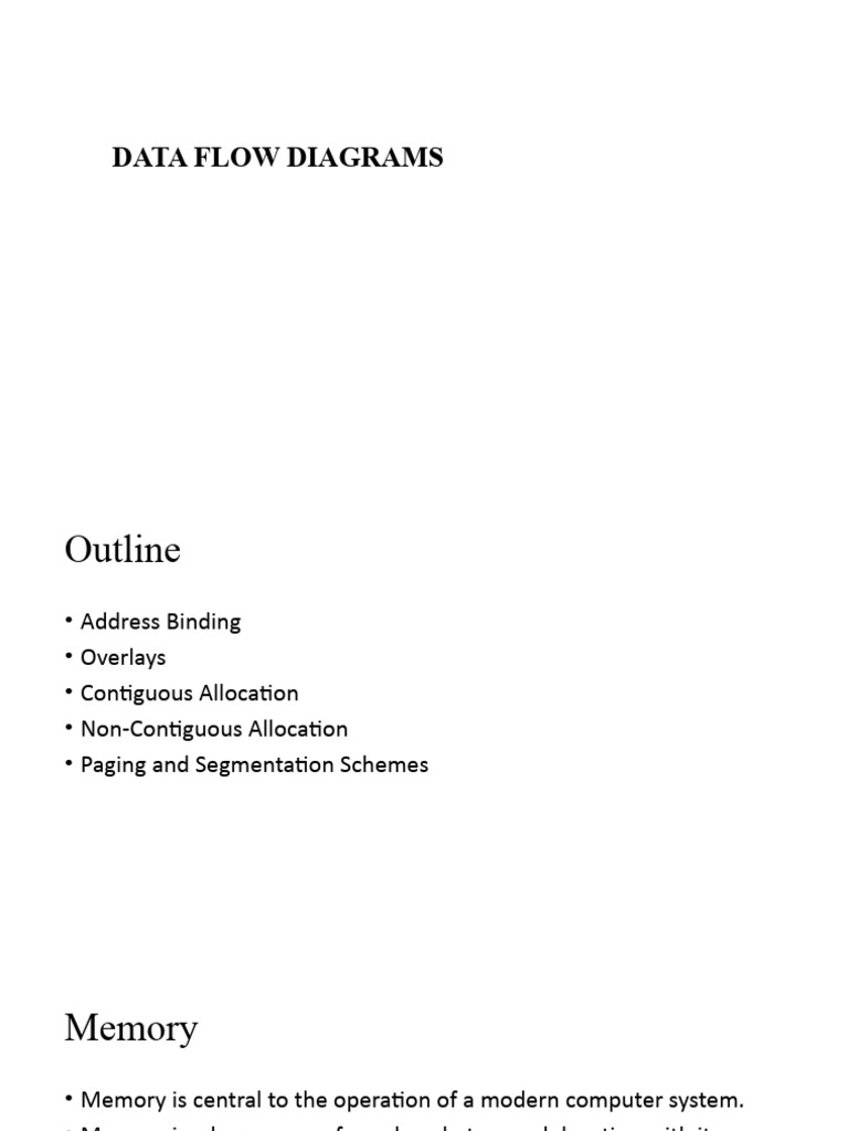 Unit 3-Explaining the Memory Management Logical and and Physical Data Flow Diagrams | PDF ...