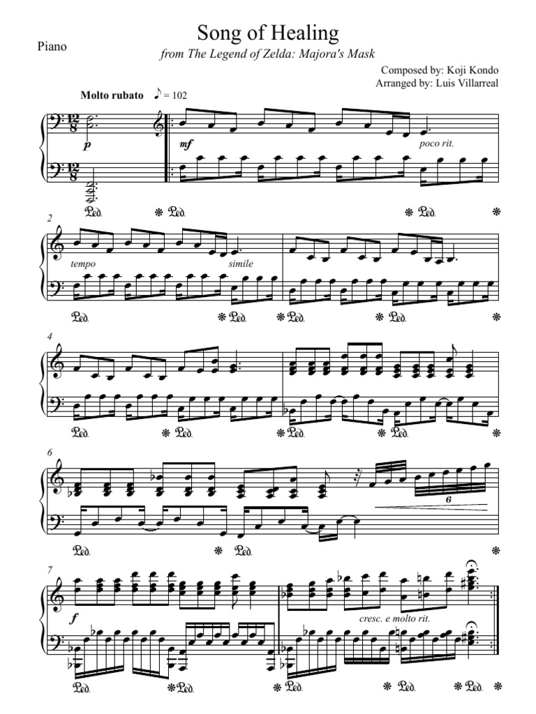 3-Song of Healing - Piano | PDF