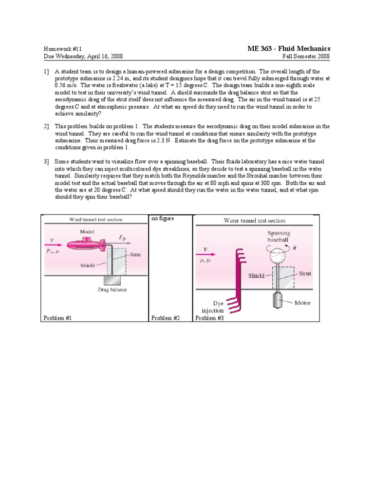 HW11 Solution | PDF | Wind Tunnel | Aerodynamics