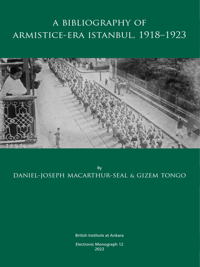 Bibliography of Istanbul 1918-1923 | PDF | Turkey | Istanbul