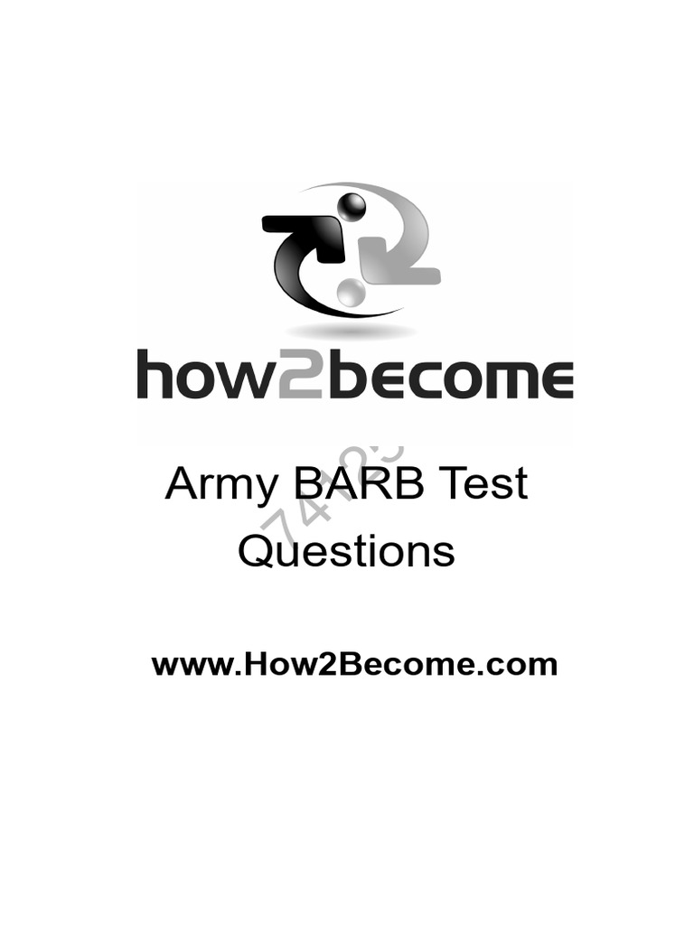 Army BARB Test Questions Workbook | PDF