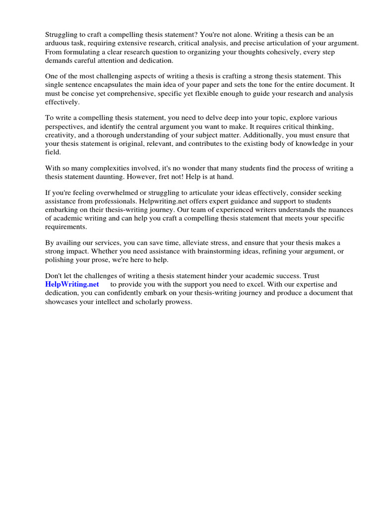 Ways To Write Thesis Statement Pdf Self Improvement 0660