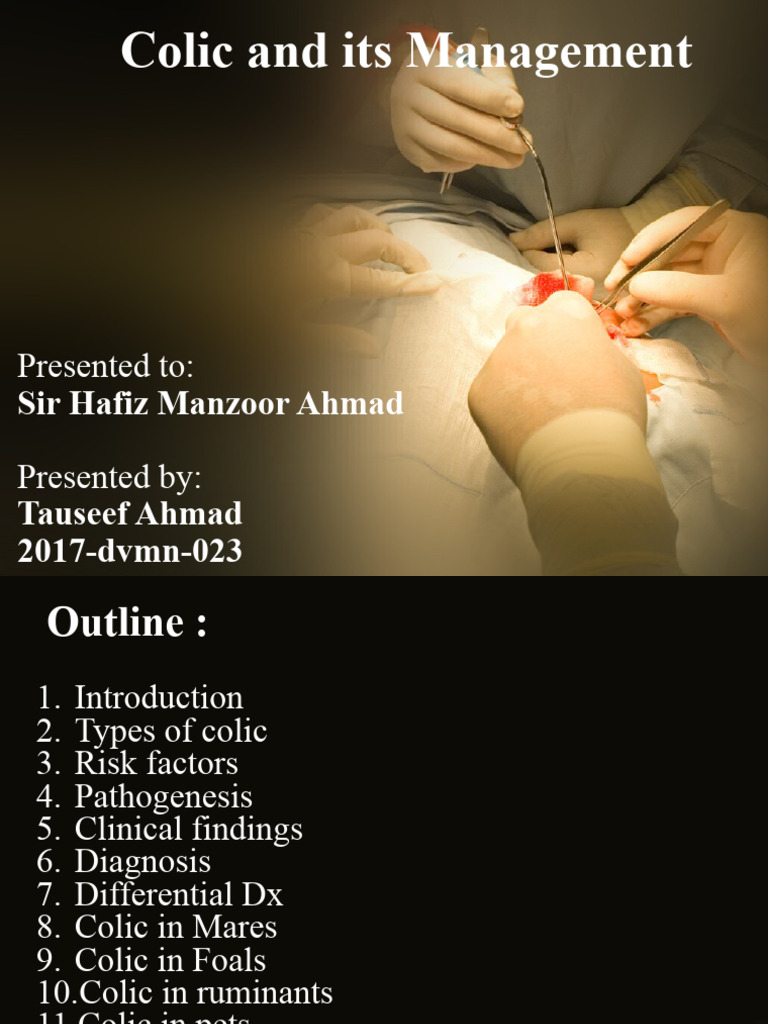 Understanding Colic: Types and Management | PDF | Clinical Medicine ...
