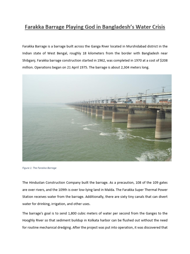 Farakka Barrage | PDF Farakka Barrage | PDF