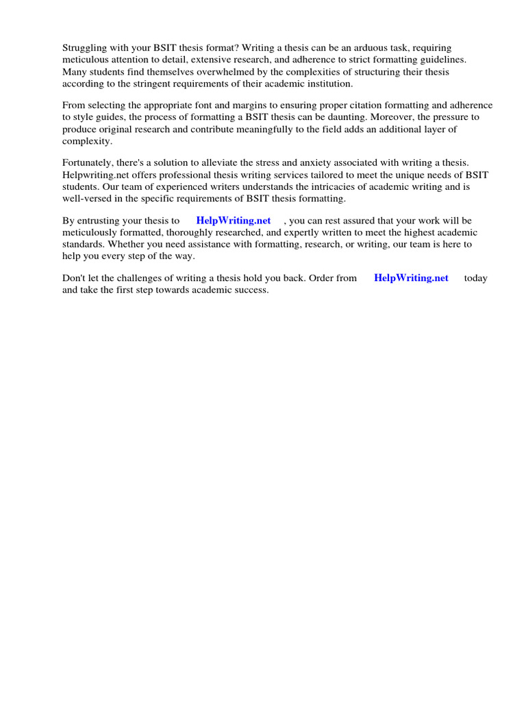 Bsit Thesis Format | PDF | Thesis | Ios