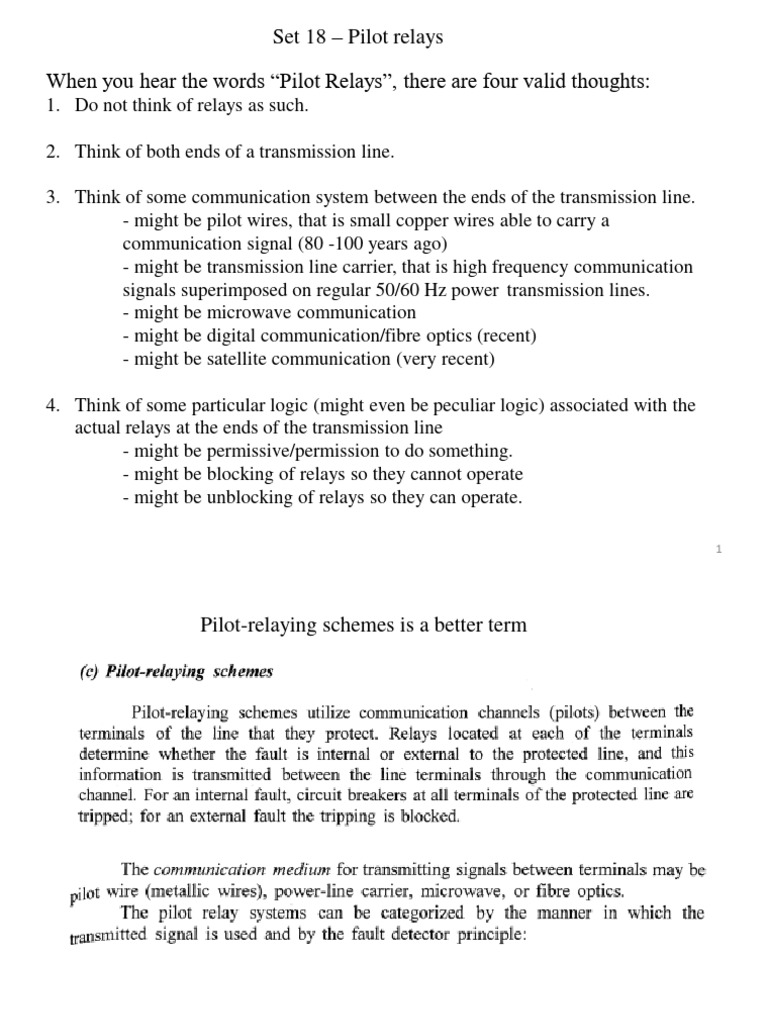 Set 18 Pilot Relays | Download Free PDF | Electrical Impedance | Relay