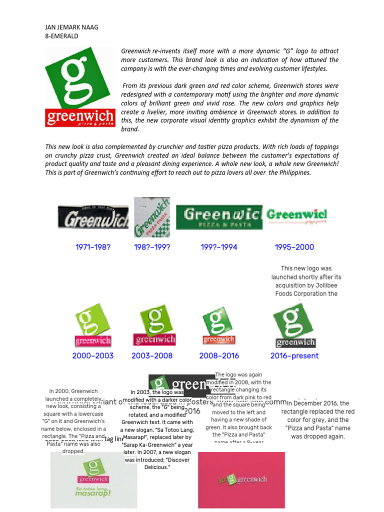 GREENWICH | PDF | Logos