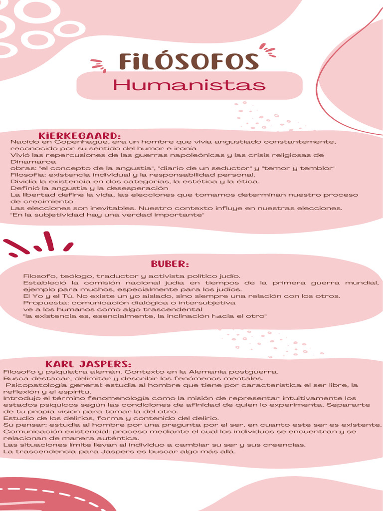 Filósofos Humanistas y su Existencia | PDF | Filosofía