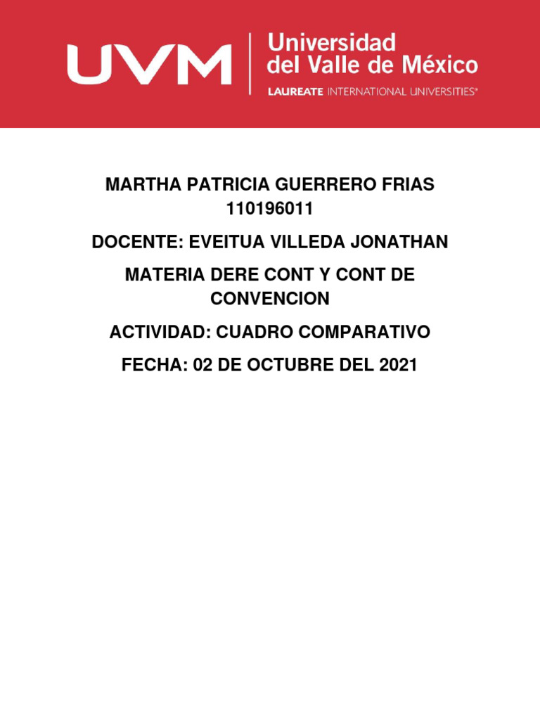 U4 - Cuadro Comparativo - Martha Patricia Guerrero Frias | Descargar ...