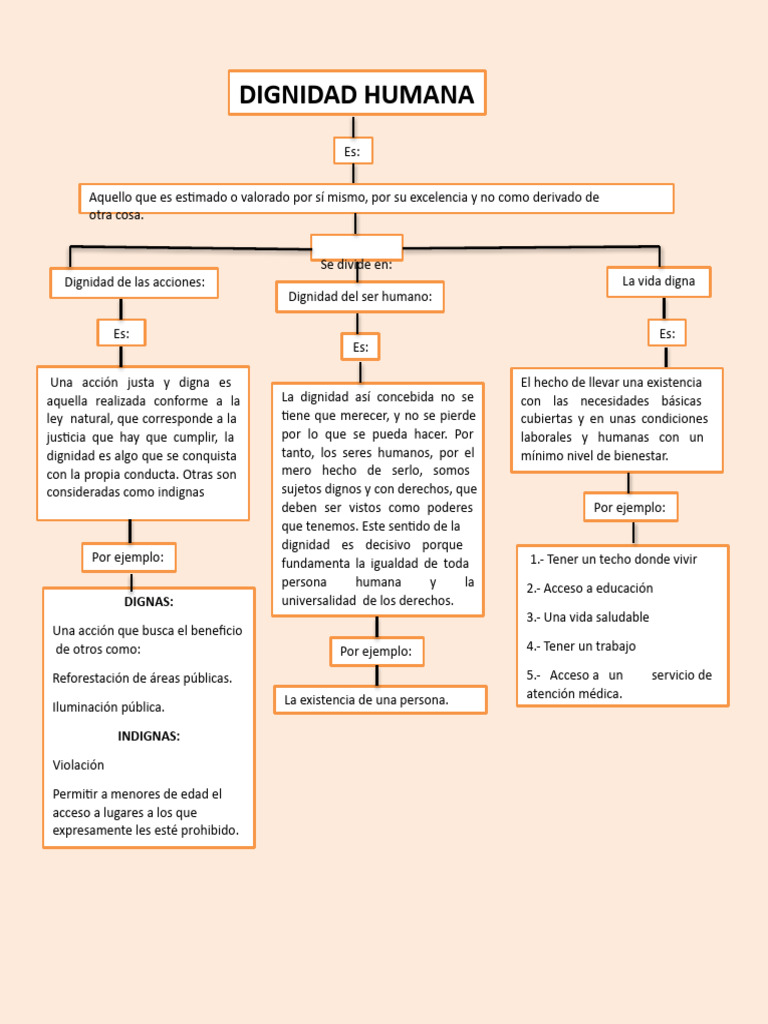 Mapa Conceptual de La Dignidad Humana 2 | PDF