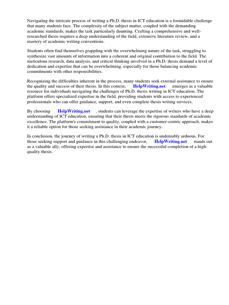 PHD Thesis Ict Education | PDF
